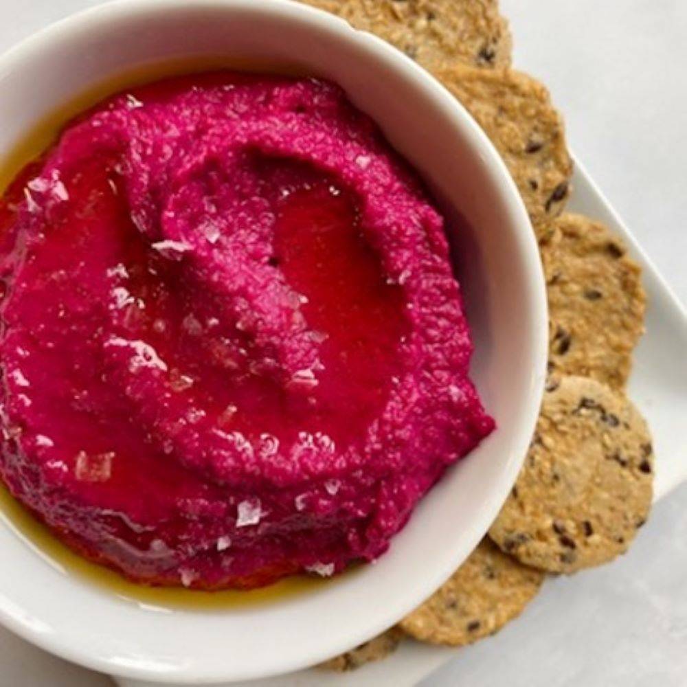 Pink Beet Hummus - The Prevention Center For Heart & Brain Health